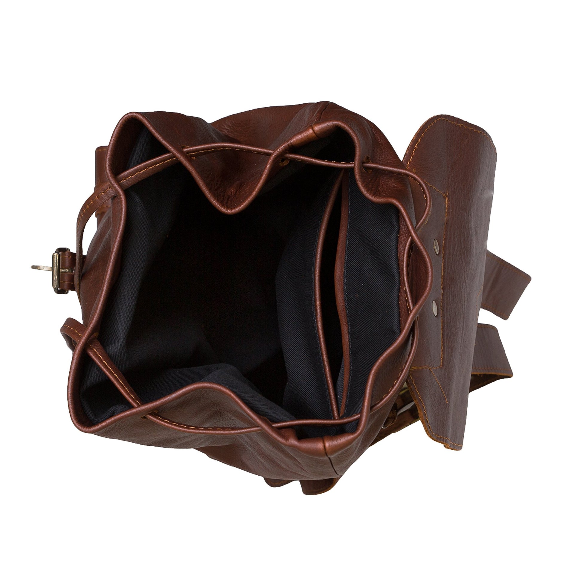 Rucksack in Rich-brown, Maple Leather | Leather Rucksacks | ROWDY BAGS