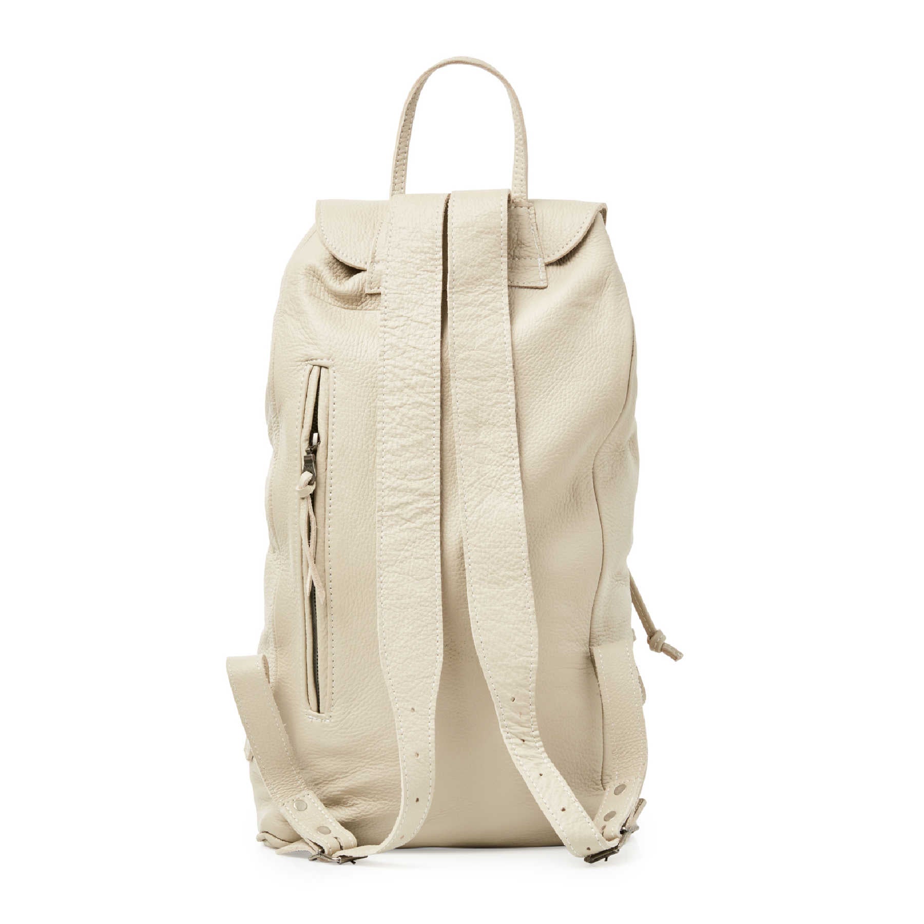 Rucksack in Calming, Ivory Stone Leather | Leather Rucksacks | ROWDY BAGS